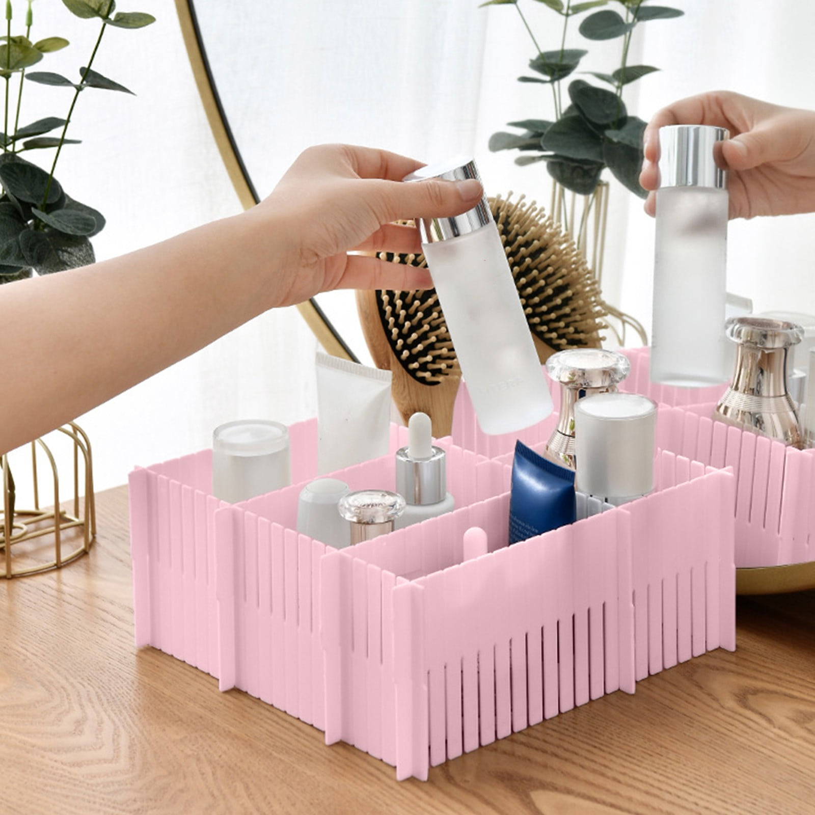 CaiYueKe 5 Pcs Drawer Dividers Adjustable Organizer Inserts for Storage ...