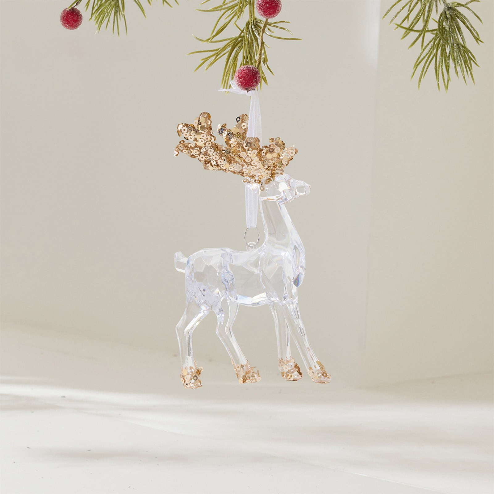 CaiYueKe Christmas Hanging Decorations Plastic Festive Ornaments ...