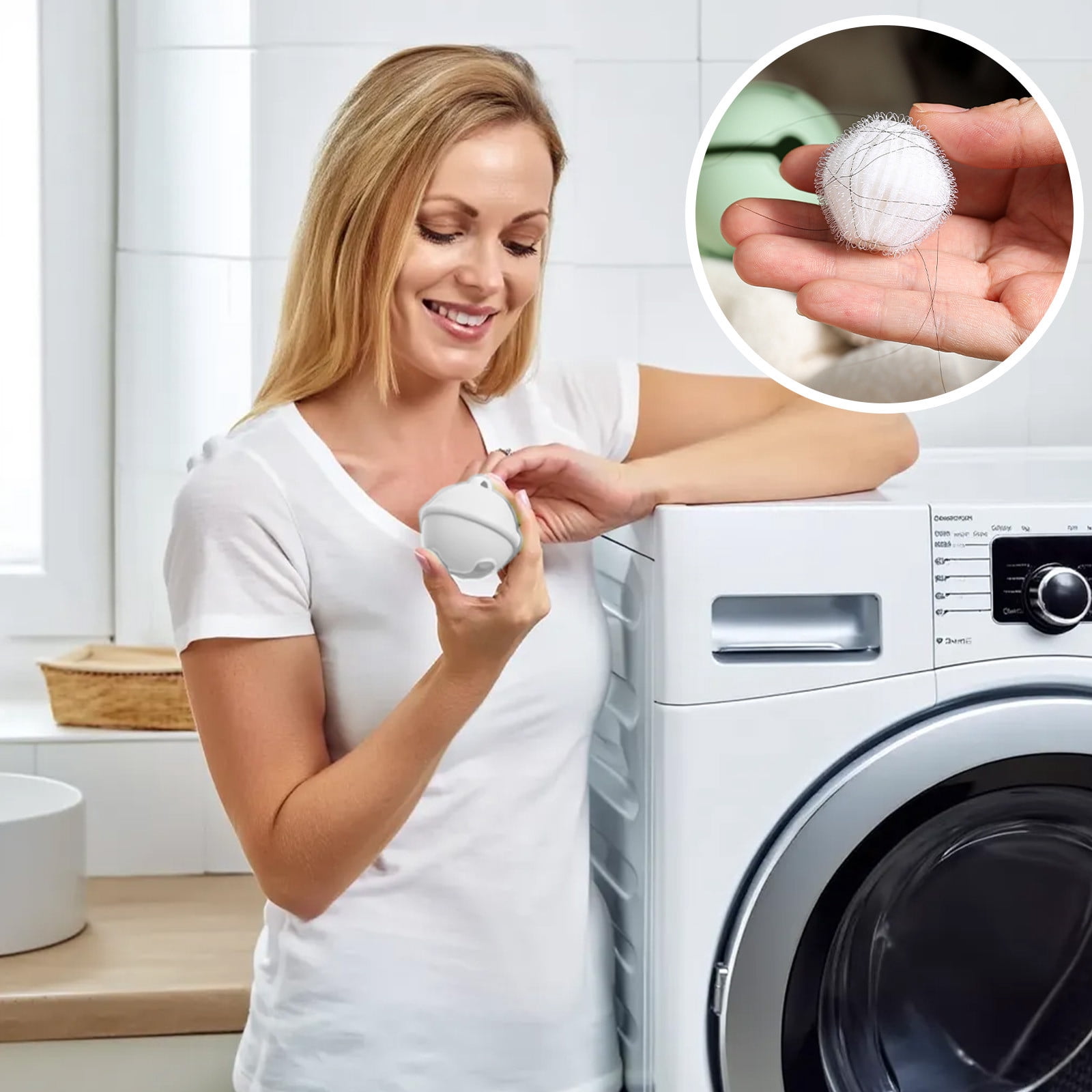 CaiYueKe Laundry Balls for Hair Removal Pet Lint Catcher Washing ...