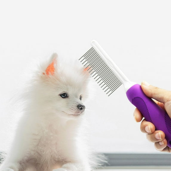 CaiYueKe Pet Grooming Comb Stainless Steel Deshedding Brush Long Short ...