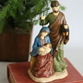 CaiYueKe Religious Nativity Scene Set, Handcrafted Resin Christmas ...