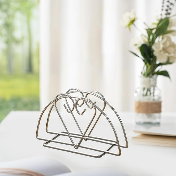 CaiYueKe Stainless Steel Napkin Holder, Paper Towel Rack for Kitchen ...