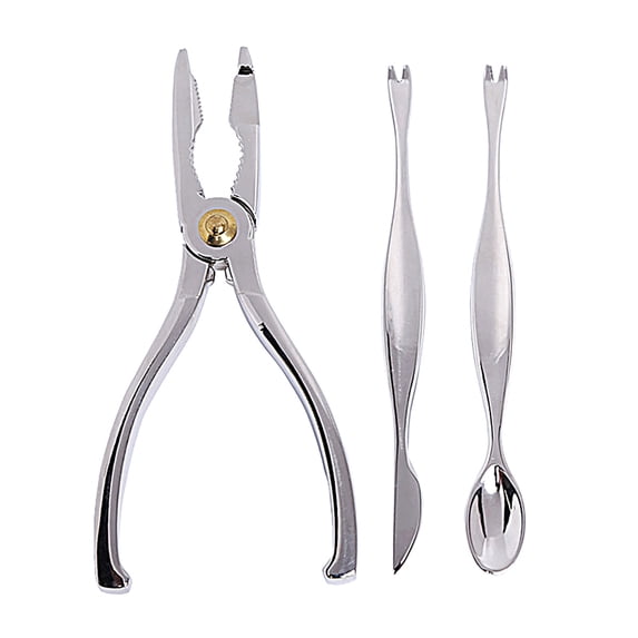CaiYueKe Stainless Steel Seafood Cracker and Fork Set, Lobster Crab ...