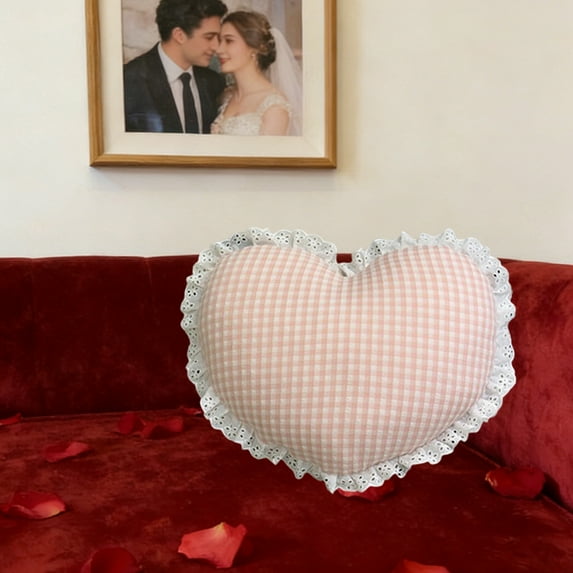 CaiYueKe Star & Moon Throw Pillow with Insert - Minimalist Lace Trim ...