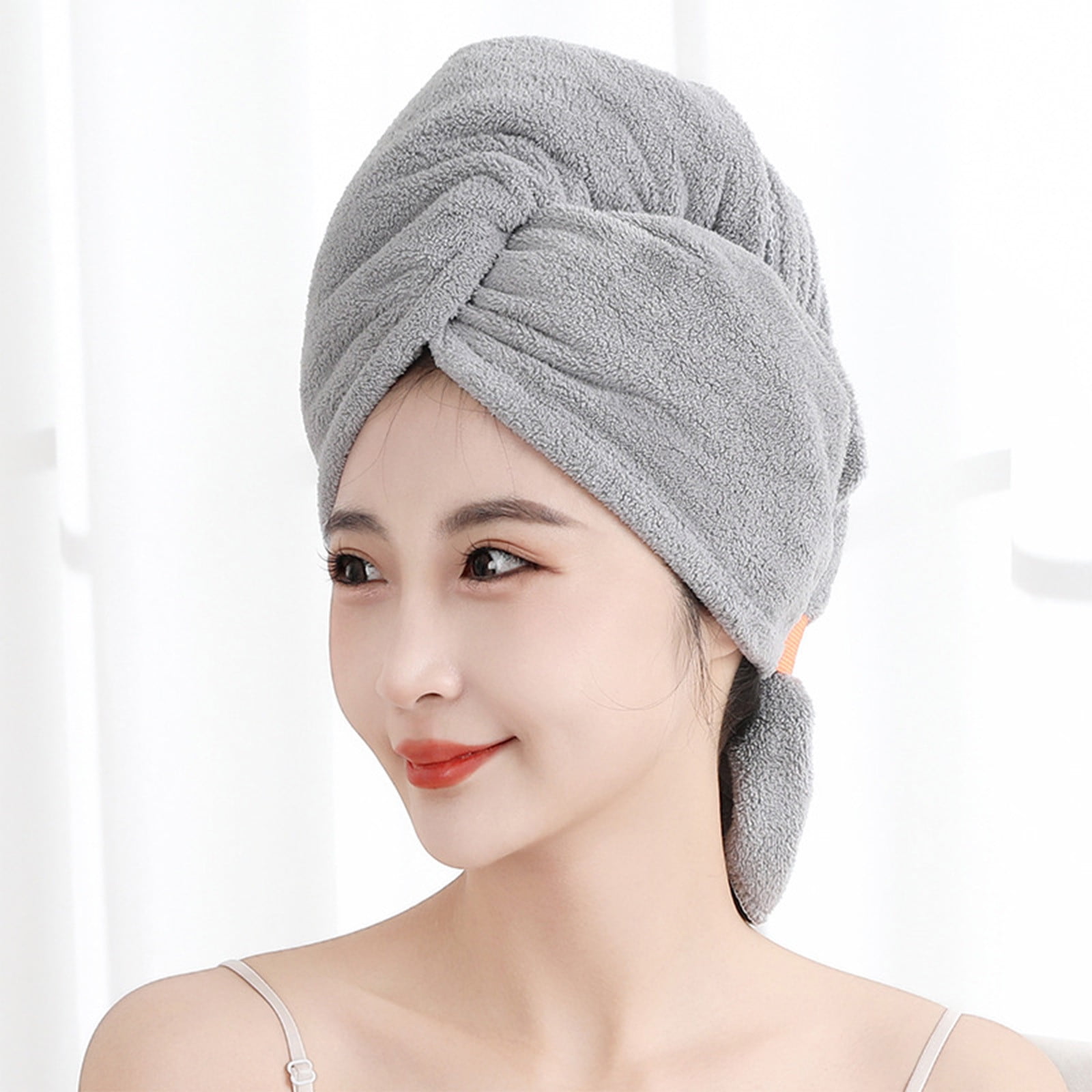 CaiYueKe Super Soft Microfiber Hair Towel Wrap for Women, Quick Dry ...