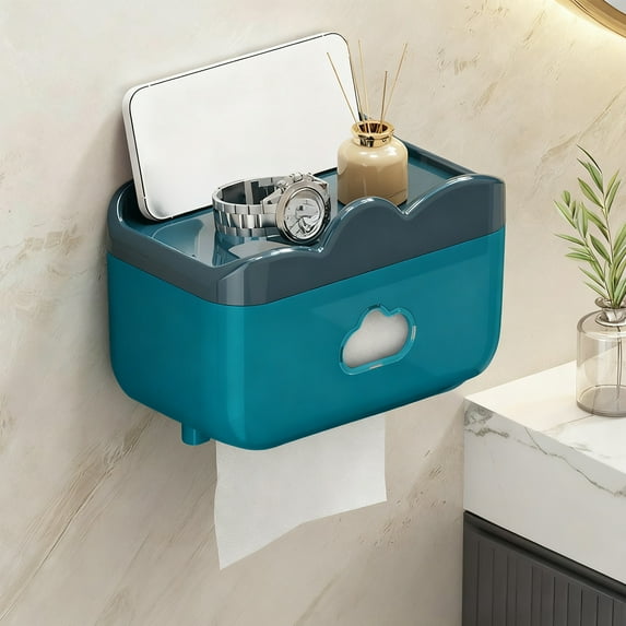 CaiYueKe Wall Mount Toilet Paper Holder Bathroom Tissue Box Dispenser ...