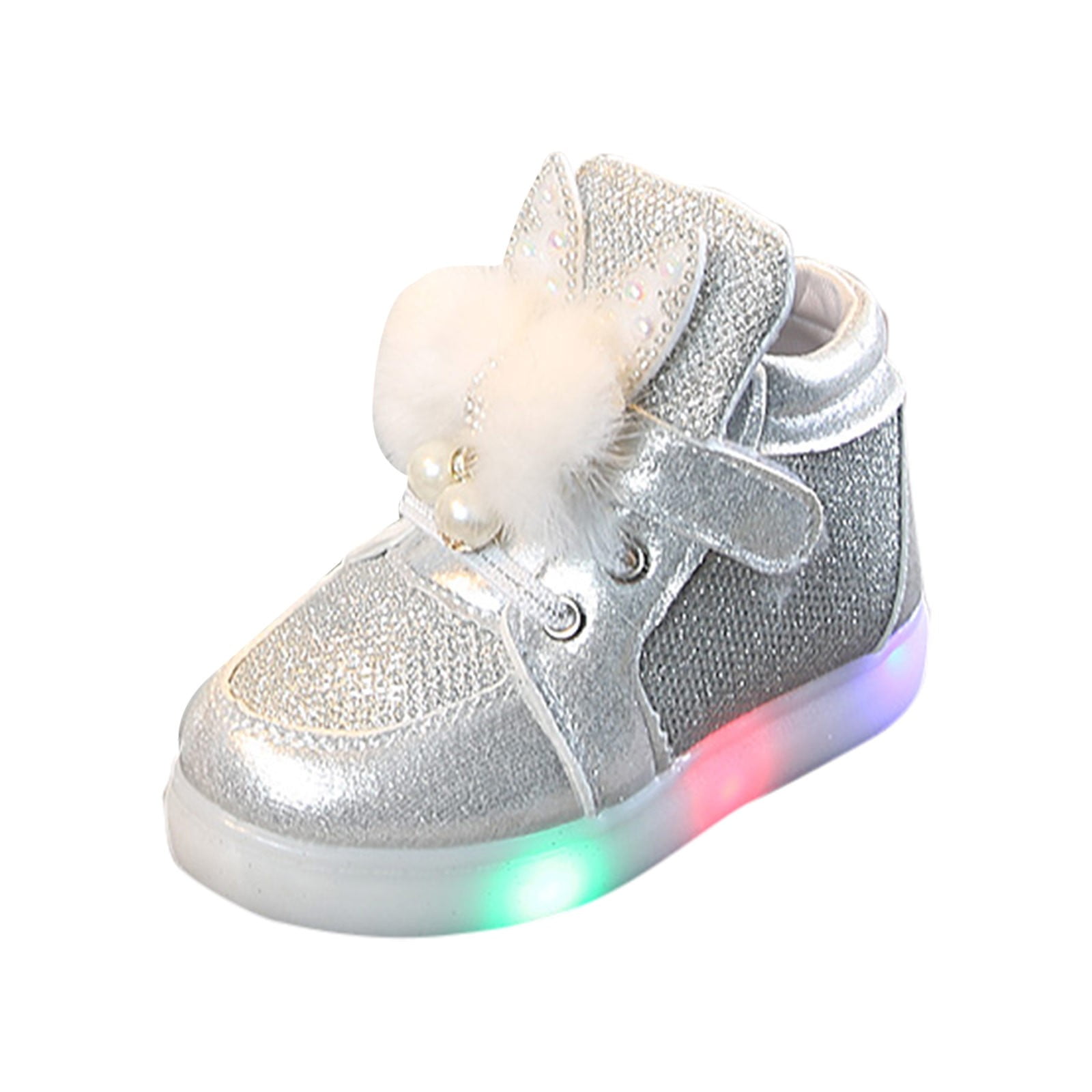 Caicj98 Toddler Baby Girl Shoes Led Light Up Shoes Cool Princess ...