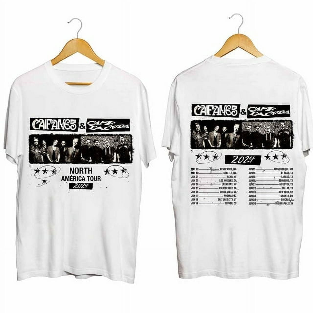 Caifanes and Café Tacvba North America Tour 2024 Shirt, Caifanes 2024 ...
