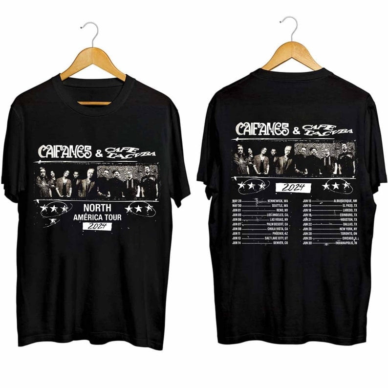 Caifanes and Café Tacvba North America Tour 2024 T-Shirt, Caifanes 2024 ...