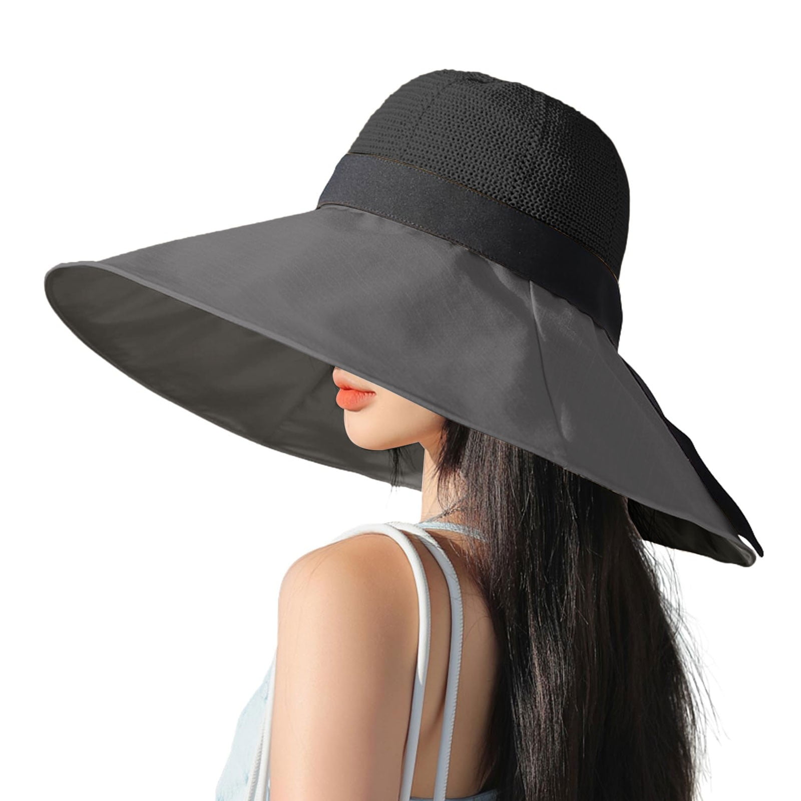 Caihaooo Hat Lady Sun Sun Visor Lady Wide Brim Hat Hat Spring And ...