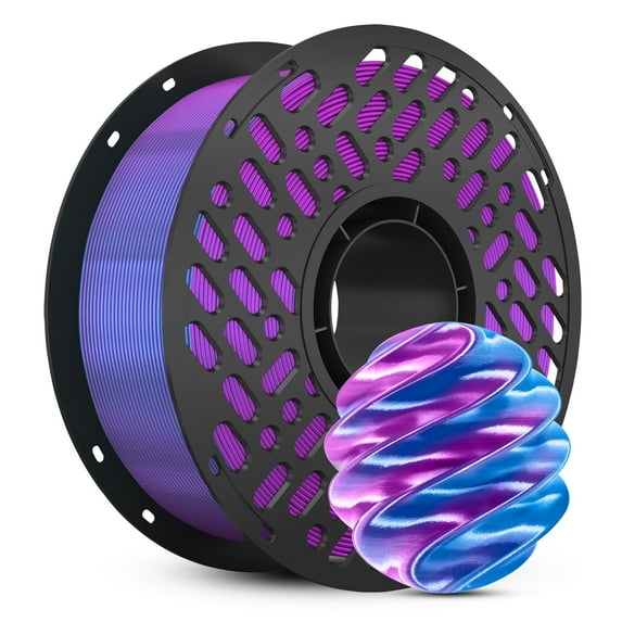 Cailab PLA Silk Dual-Color 3D Printer Filament, 2 Colors Changing, 2 ...