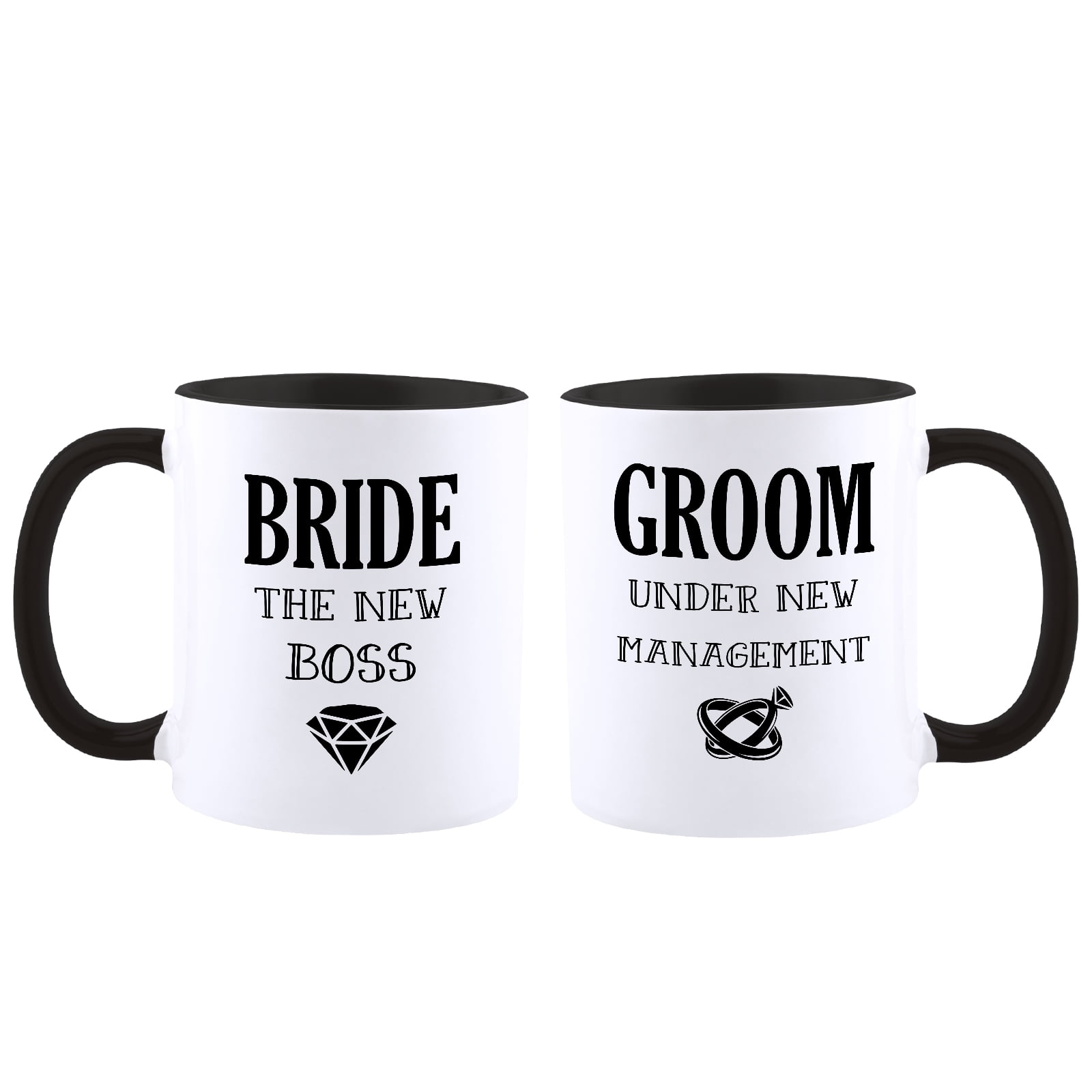 KAAYEE Bride and Groom Matching Couple Coffee Mugs Set，Gifts for Bride ...