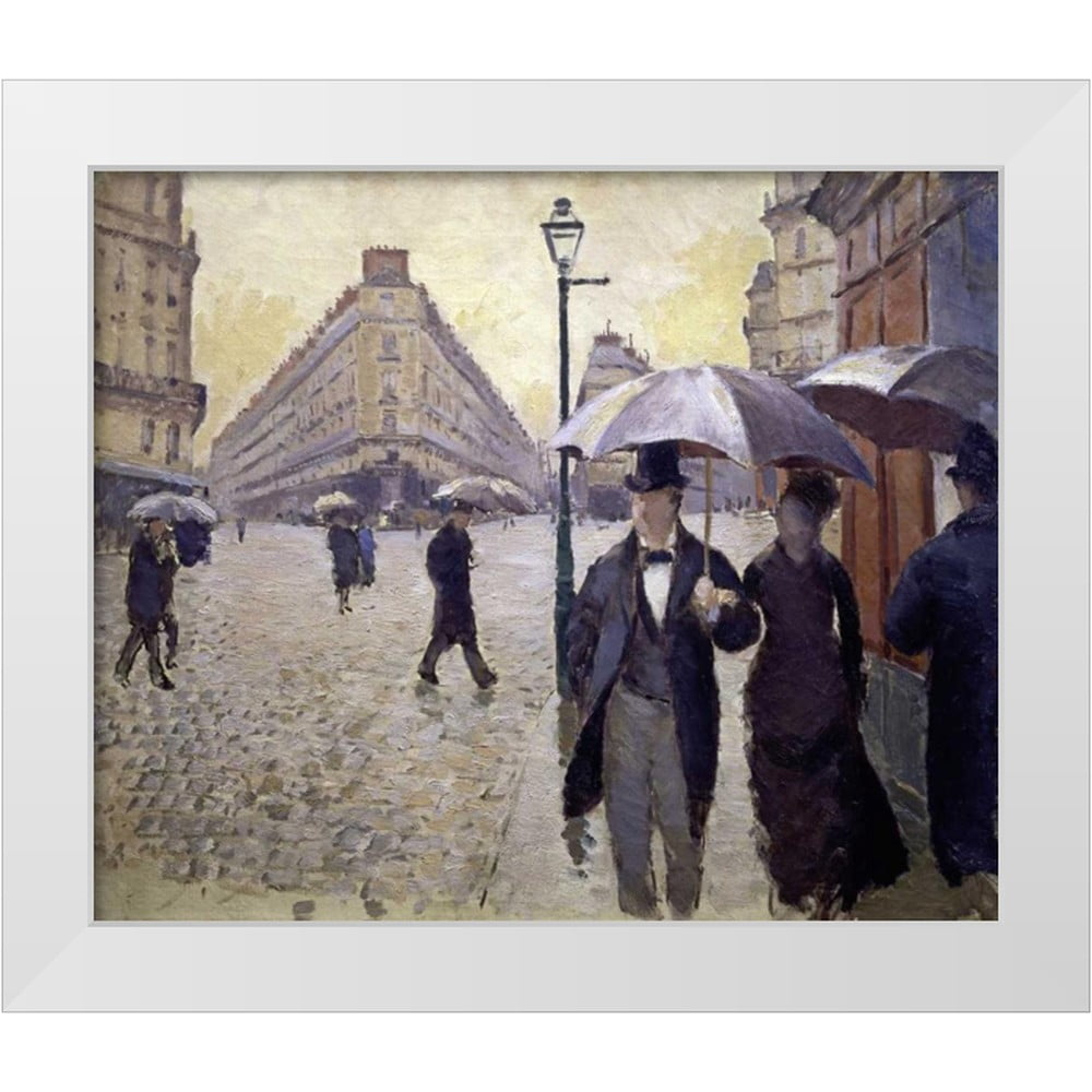 Caillebotte, Gustave 14x12 White Modern Wood Framed Museum Art Print ...