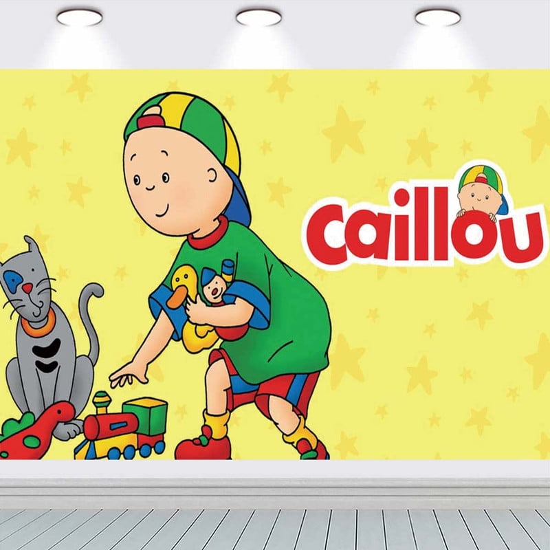 Caillou Backdrop Banner Party Supplies Poster Birthday Decorations ...