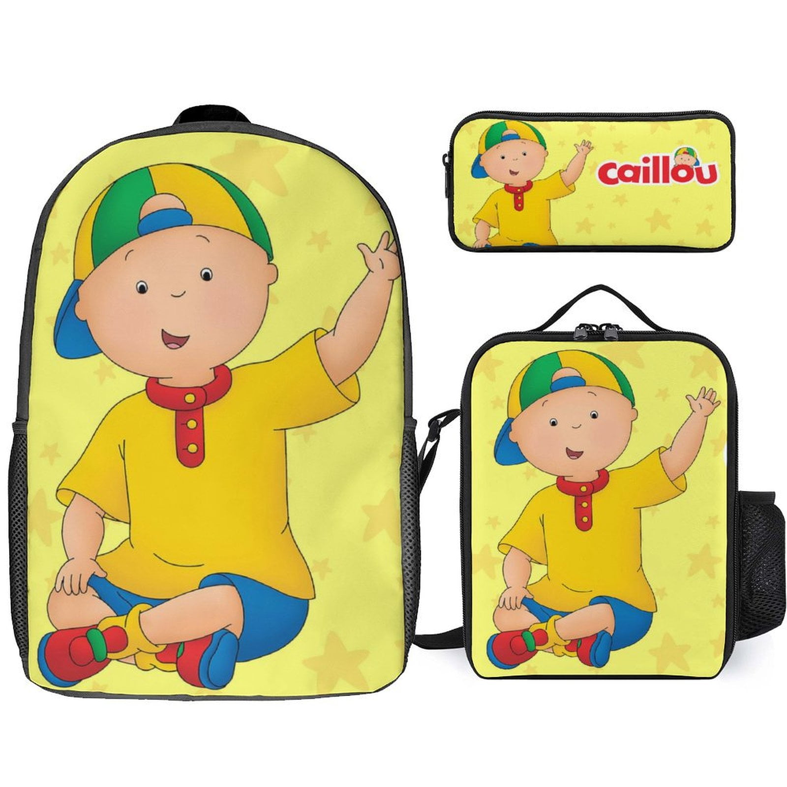 Caillou Casual Backpack 3 Piece Set Lightweight Laptop Shoulder Bag ...