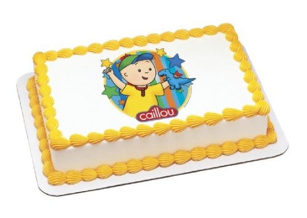 Caillou Happy Birthday Edible Image Frosting Sheet Cake Topper ...