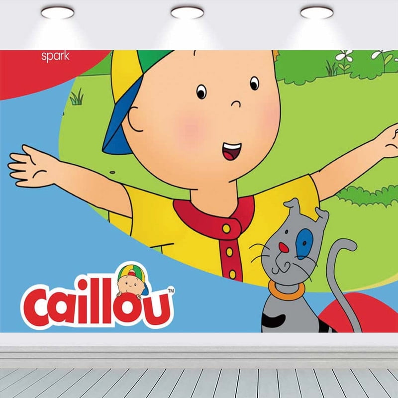 Caillou Party Supplies Backdrop Banner Poster Birthday Decorations ...