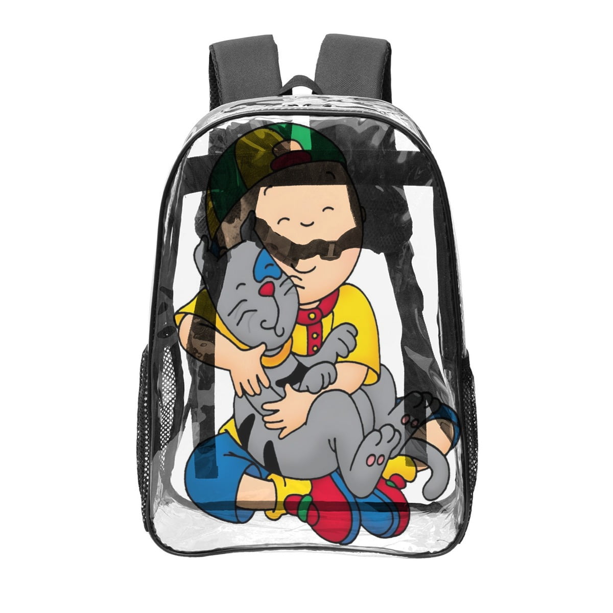 Caillou Pattern Transparent Backpack Lightweight And fashionable ...