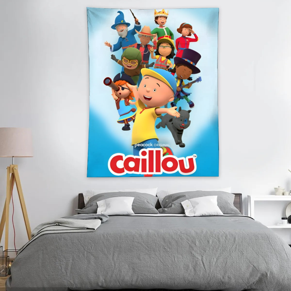 Caillou Tapestry Gift Wall Hanging Backdrop for Room Bedroom Girls Or ...