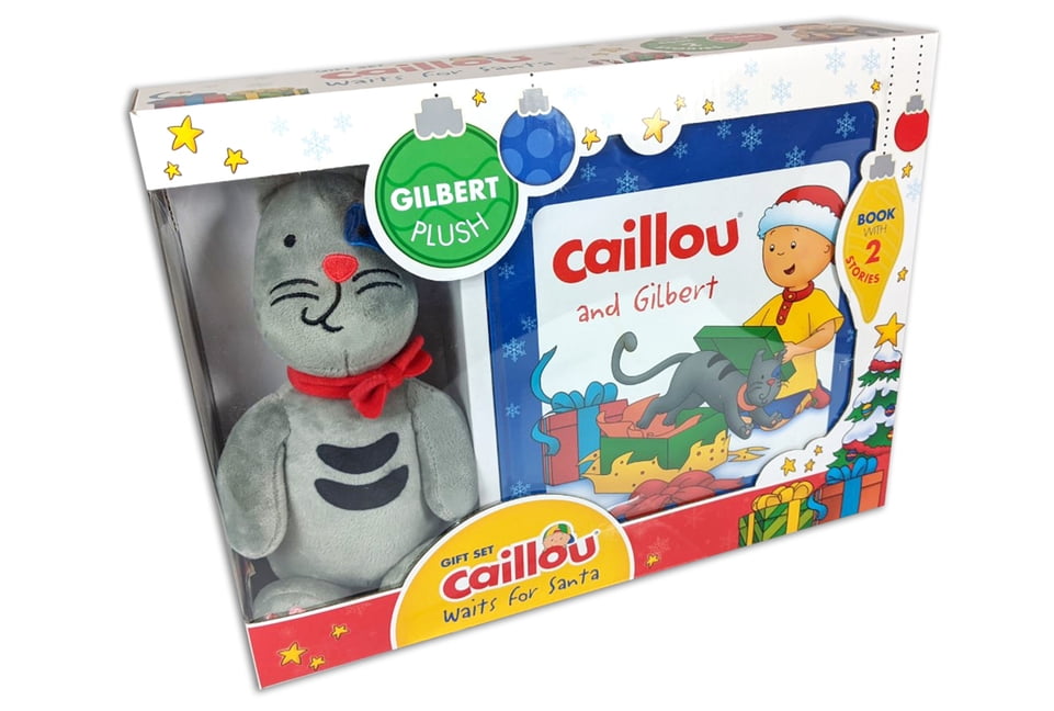 Caillou Waits for Santa Gift Set: Book with 2 Stories and Gilbert Plush ...