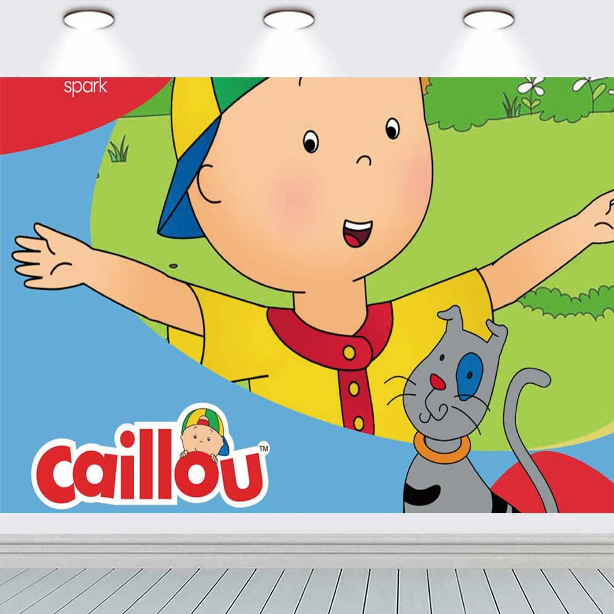 Caillou school Backdrop Background Banner Birthday Party Supplies ...
