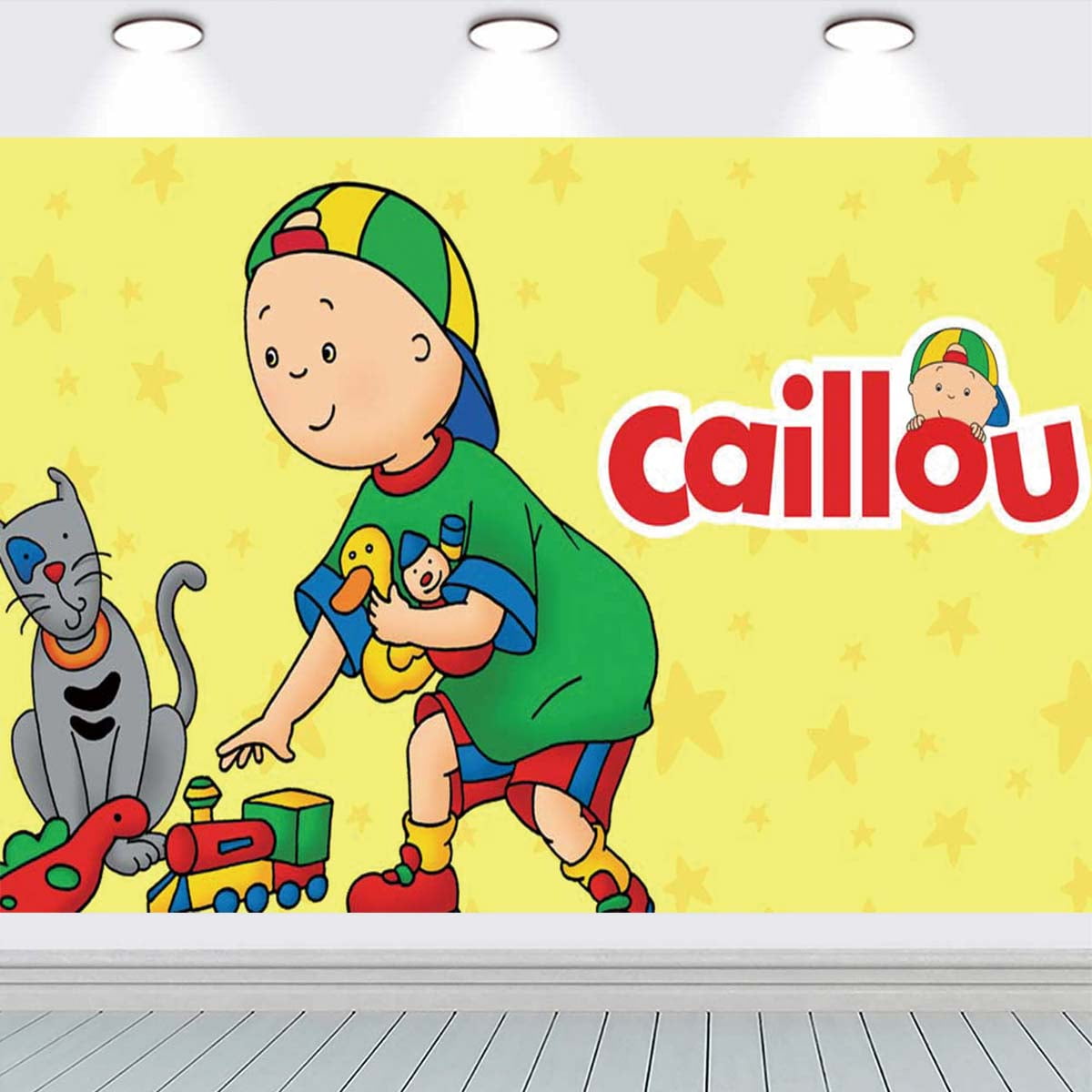 Caillou school Poster Backdrop Banner Party Supplies Birthday ...