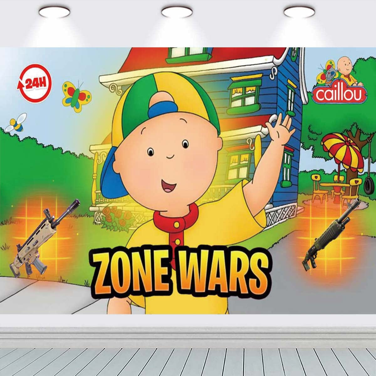 Caillou school Poster Wall Decor Birthday Banner Backdrop Background ...