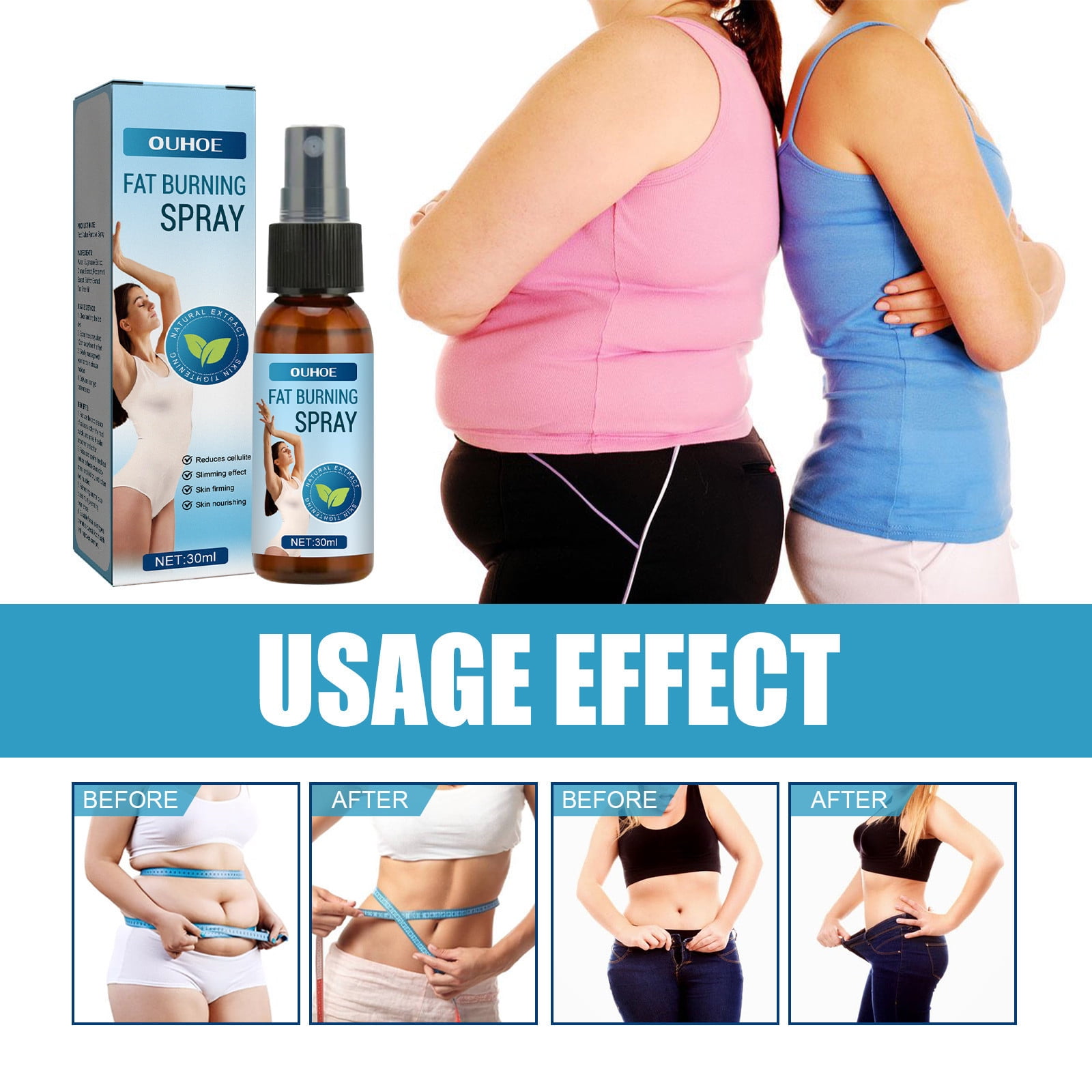 Cailmei 30Ml Saggy Skin Tightening Herbal Spray, Skin Tightening Spray ...