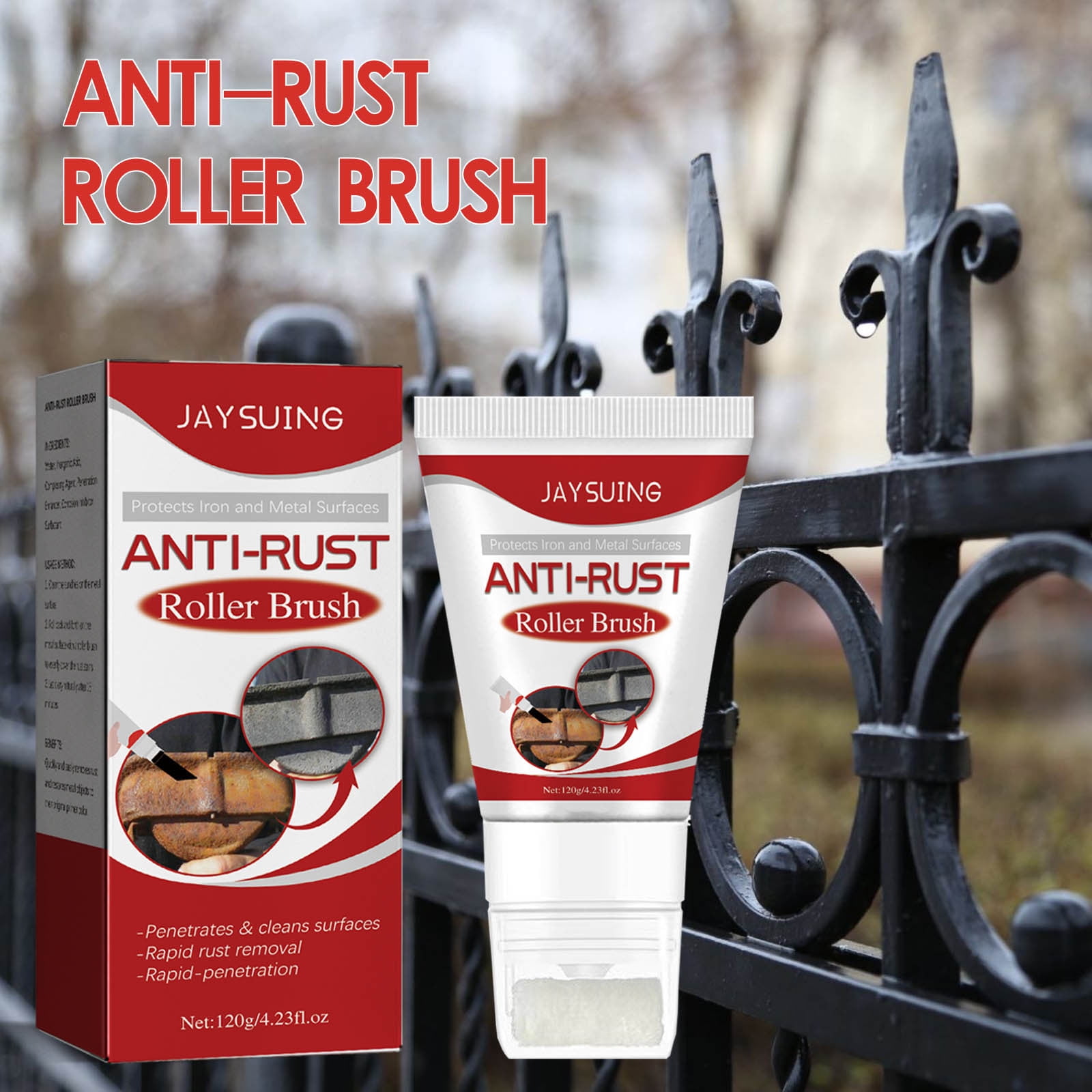 Cailmei Metal Paint, Water-Based Metal Rust Prevention Paint, Iron Door ...