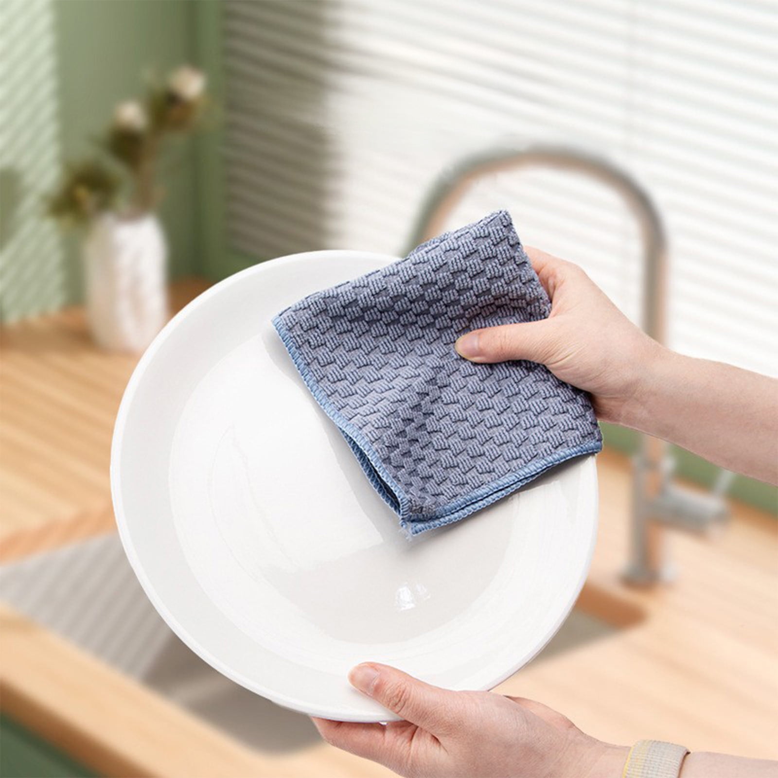 Cailmei Pinstripe Cleaning Wipes Household Multifunctional Kitchen ...