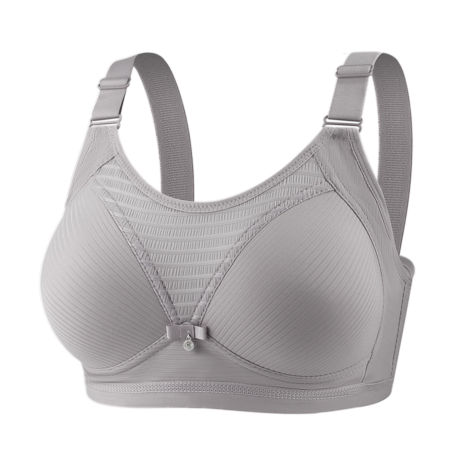 Menrkoo Solid Color Wirefree Everyday Bra - Soft Cotton Seamless ...