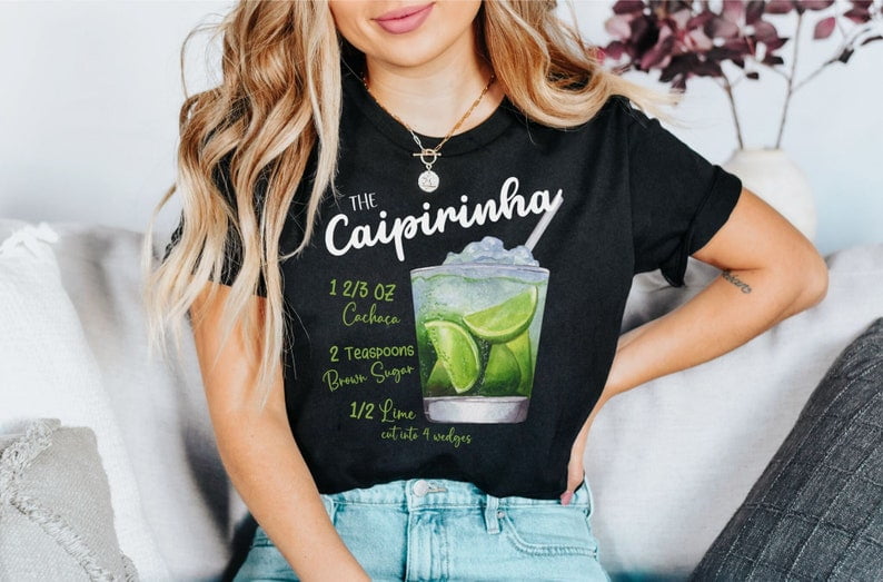 Caipirinha Cocktail shirt, Bartender Shirt, Mixologist Shirt, Barmaid ...