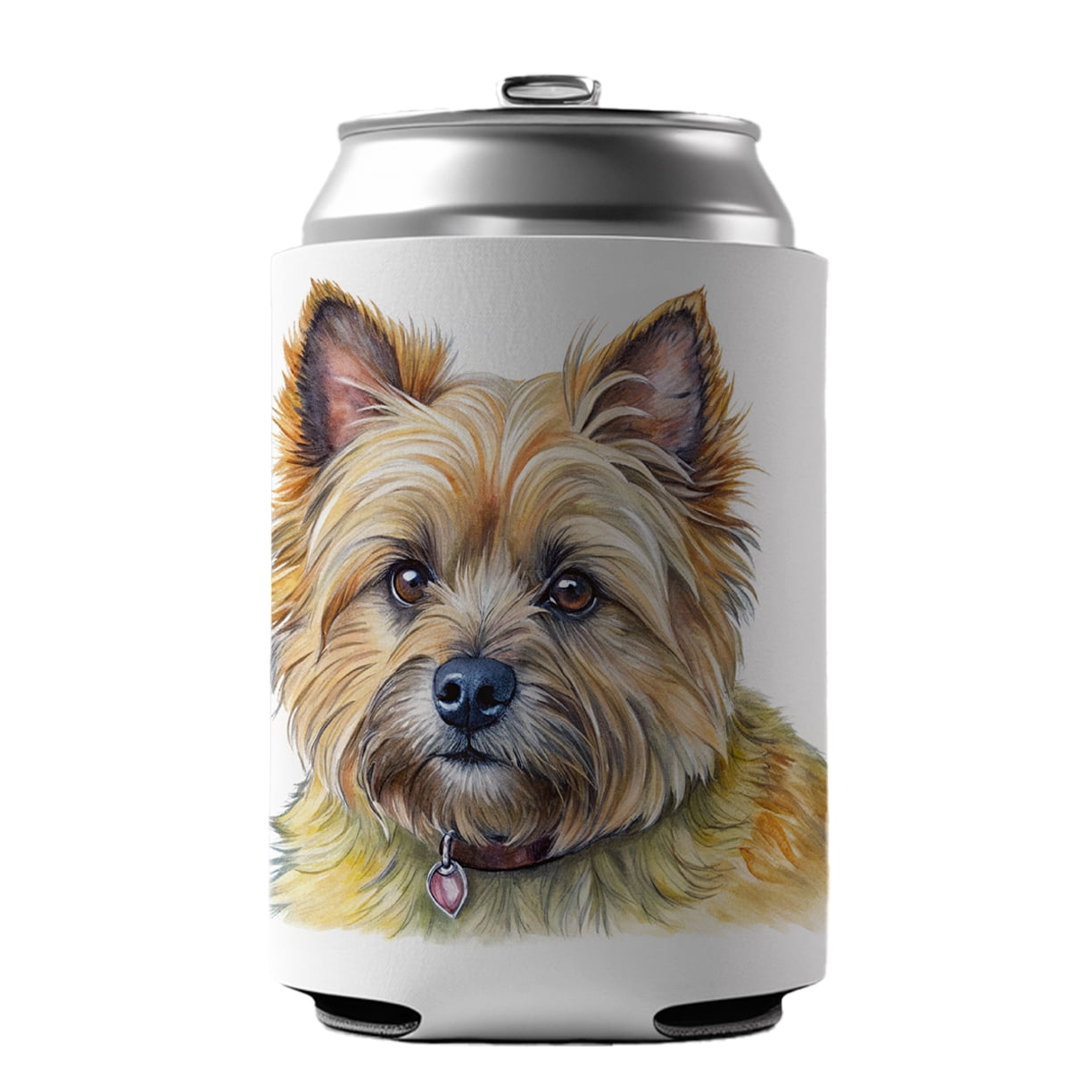 Cairn Terrier Dog Illustration Drink Beer Soda Insulated Sleeve Holder ...