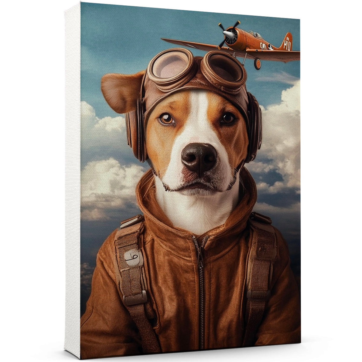 Cairn Terrier Dog Pilot Wall Art, Pet Art, Funny Dog Poster 8x12in ...