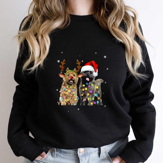 Cairn Terrier Funny Christmas Reindeer Dog Lover Holiday Graphic SW4394 ...