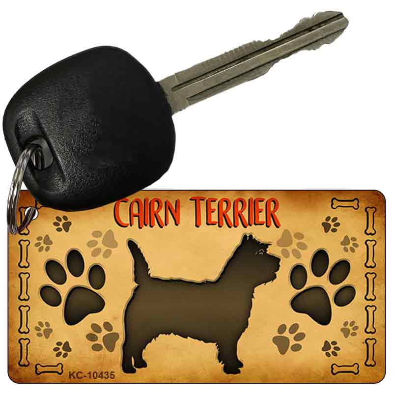 Cairn Terrier Novelty Metal Key Chain 3" x 1.5" Key Chain (KC ...