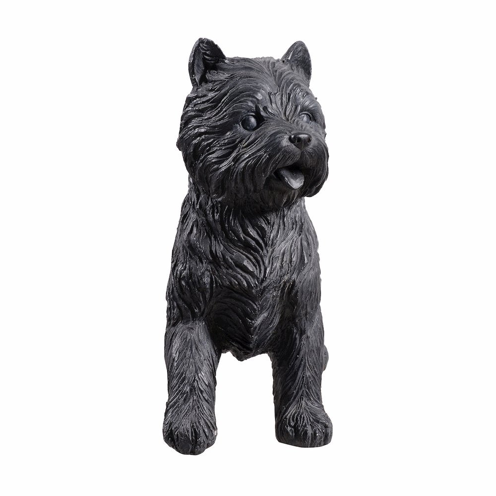 Hi-Line Gift Ltd 77187-BK Cairn Terrier Statue Black Life Size Home ...