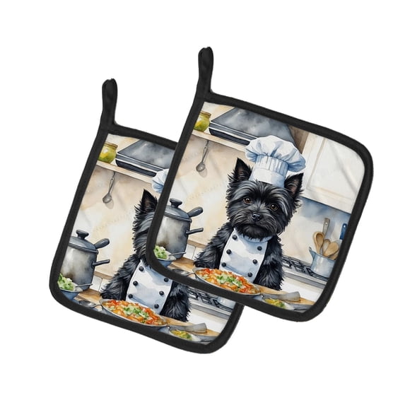 Cairn Terrier The Chef Pair of Pot Holders - Walmart.com