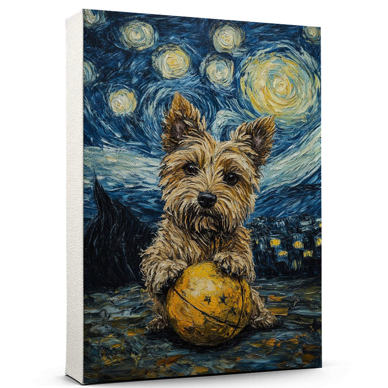 Cairn Terrier Vintage Dog – Artistic Sports, Cairn Terrier Dog with ...