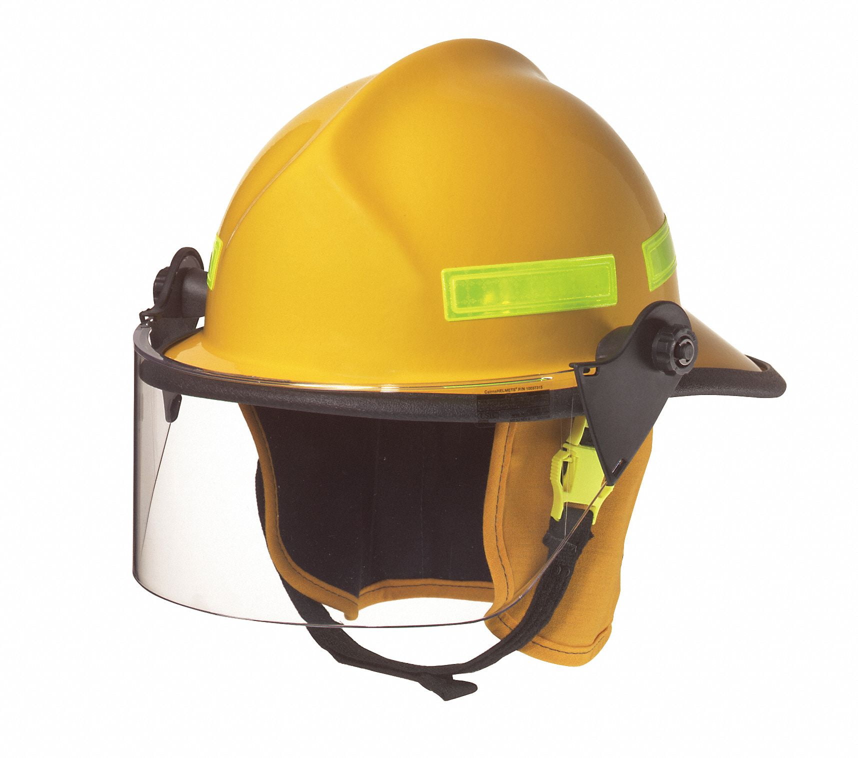 Cairns Fire Helmet,Yellow,Modern 660CFSY - Walmart.com