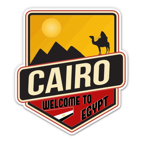 Cairo Egypt - 12" Vinyl Sticker Waterproof Decal - Walmart.com