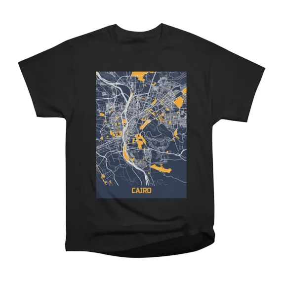 Cairo Egypt Bluefresh City Map T-Shirt Tee Gift For Him Merch For Her ...