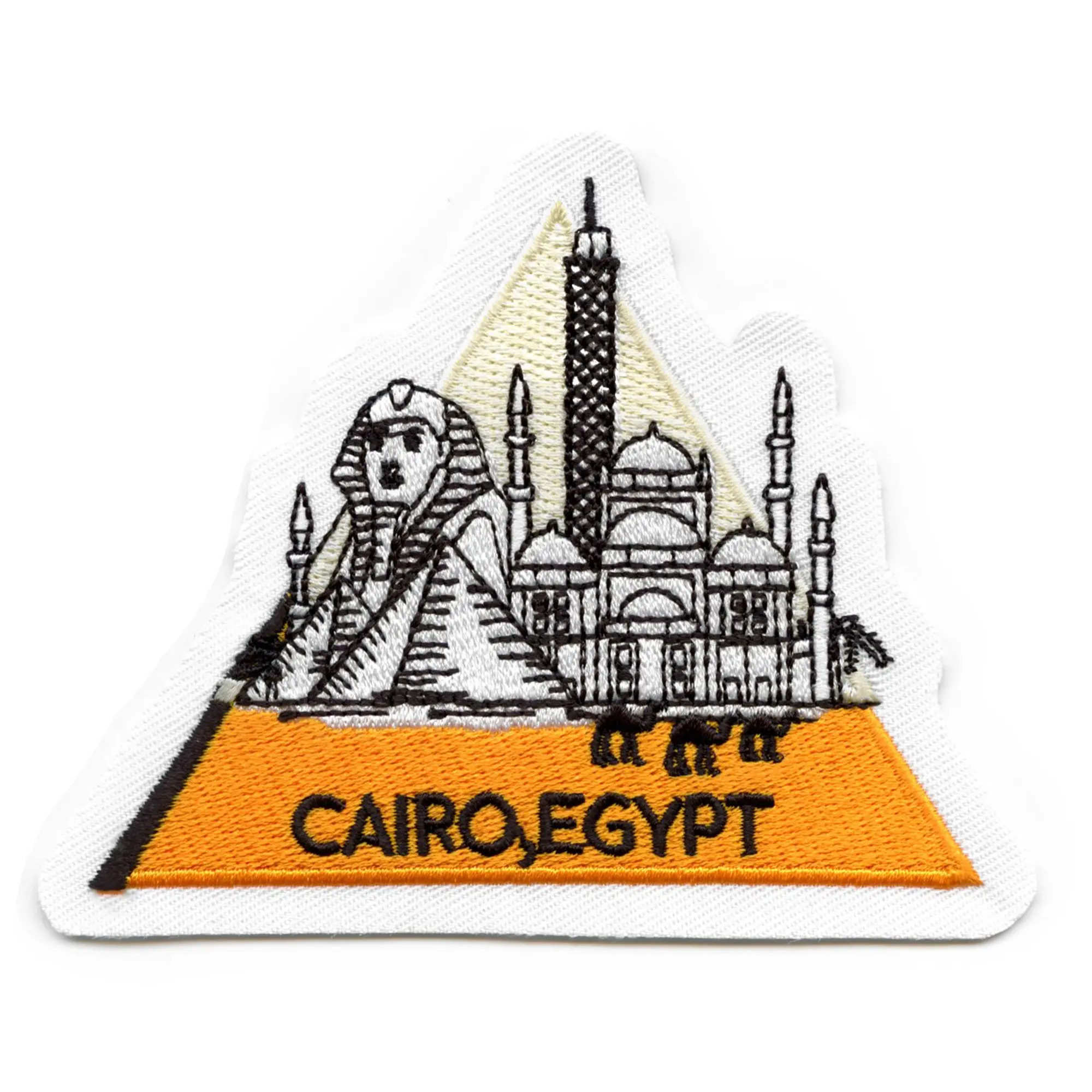 Cairo Egypt Pyramid Patch Temple Statues Desert Embroidered Iron On - Walmart.com