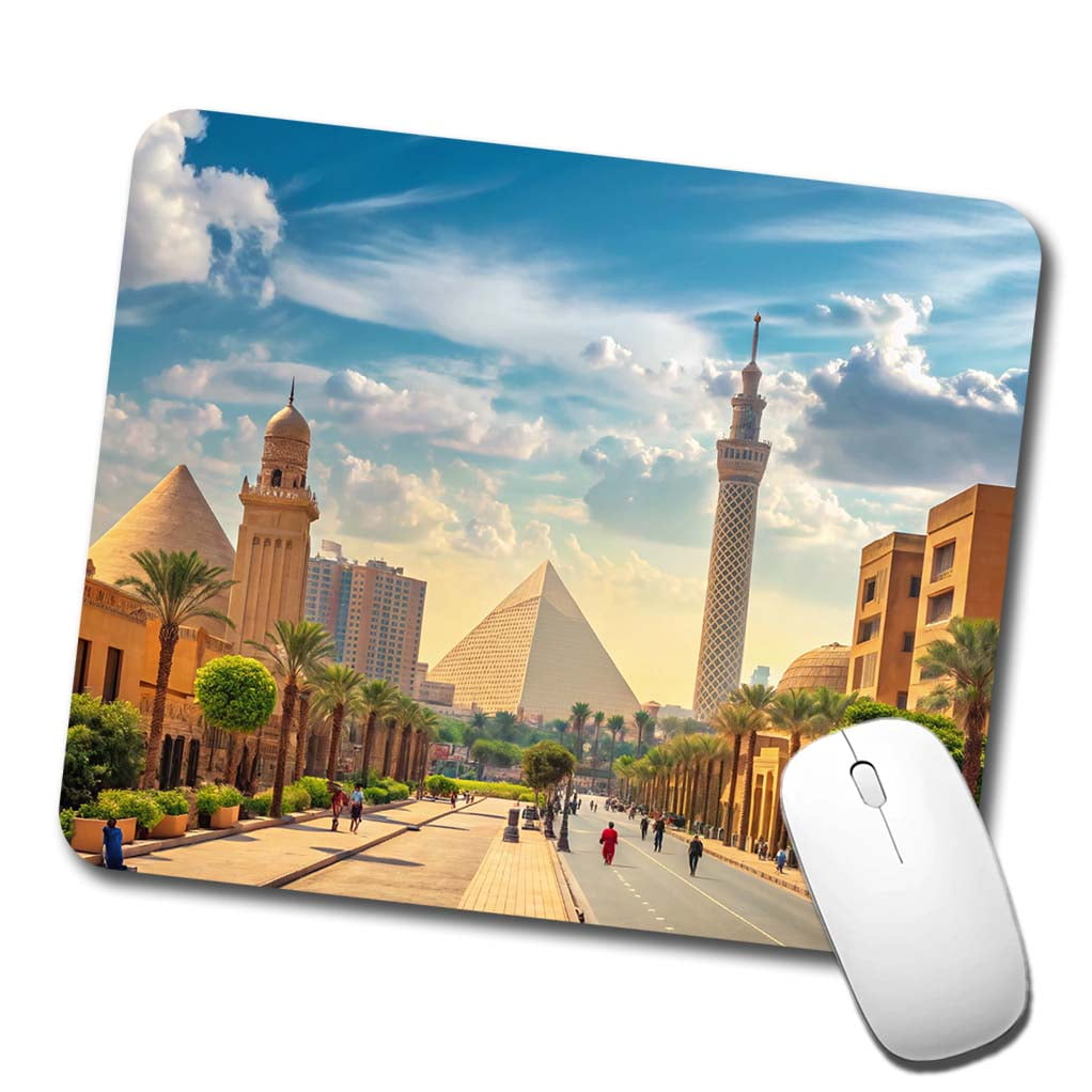 Cairo Egypt Pyramid Street Mouse Pad Low Profile Gaming Mat - Walmart.com