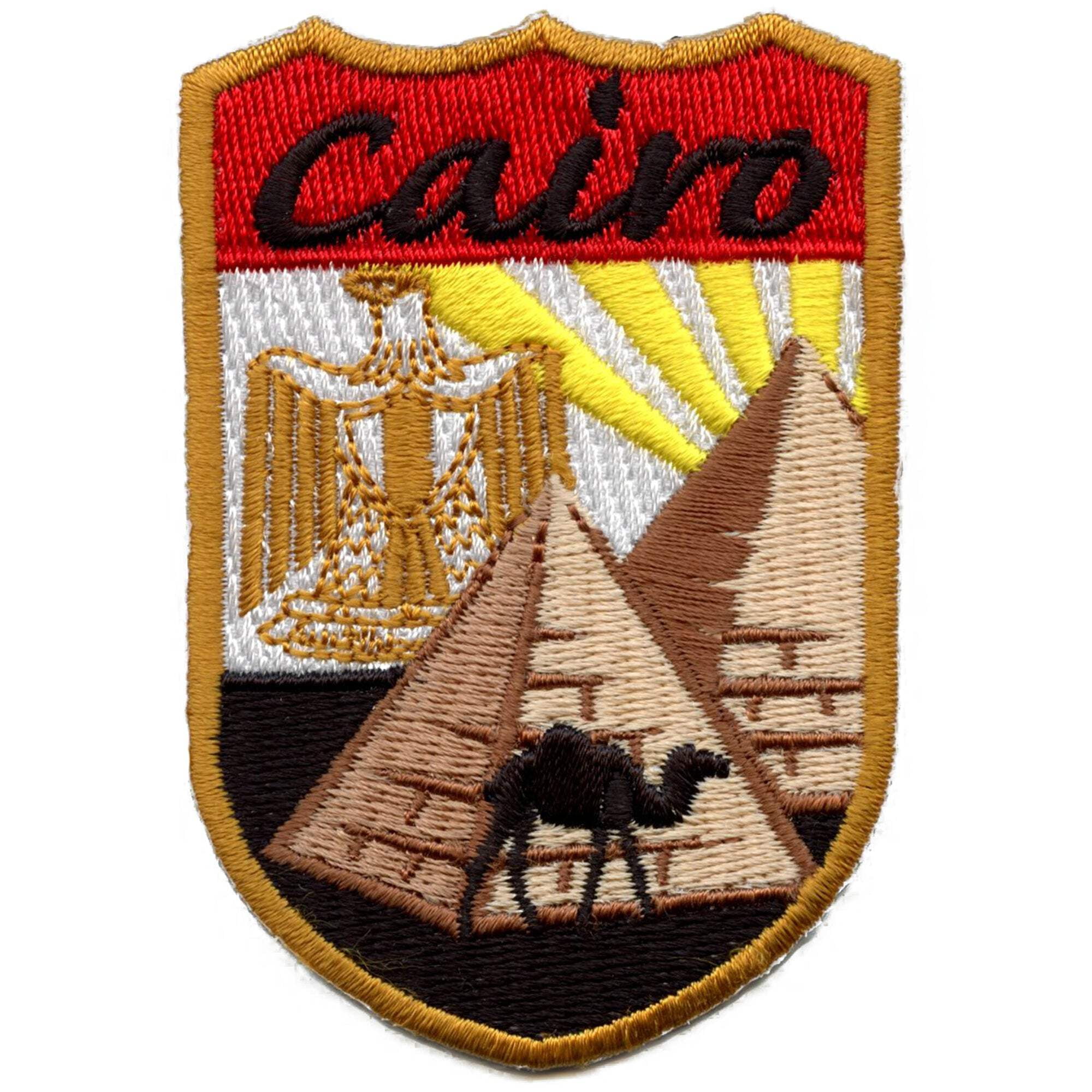 Cairo Egypt Shield Embroidered Iron On Patch - Walmart.com