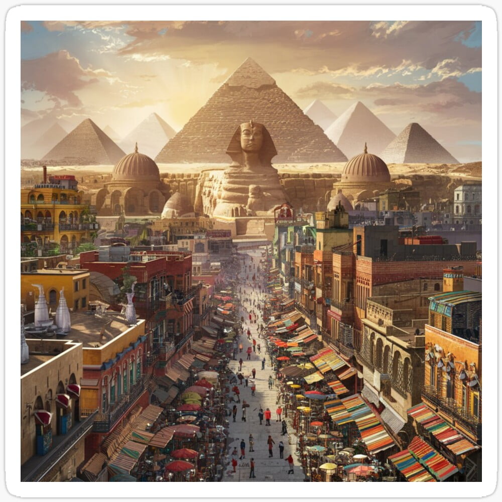 Cairo, Egypt Sticker Phone Decal Water Bottle Stickers Car Decals ...
