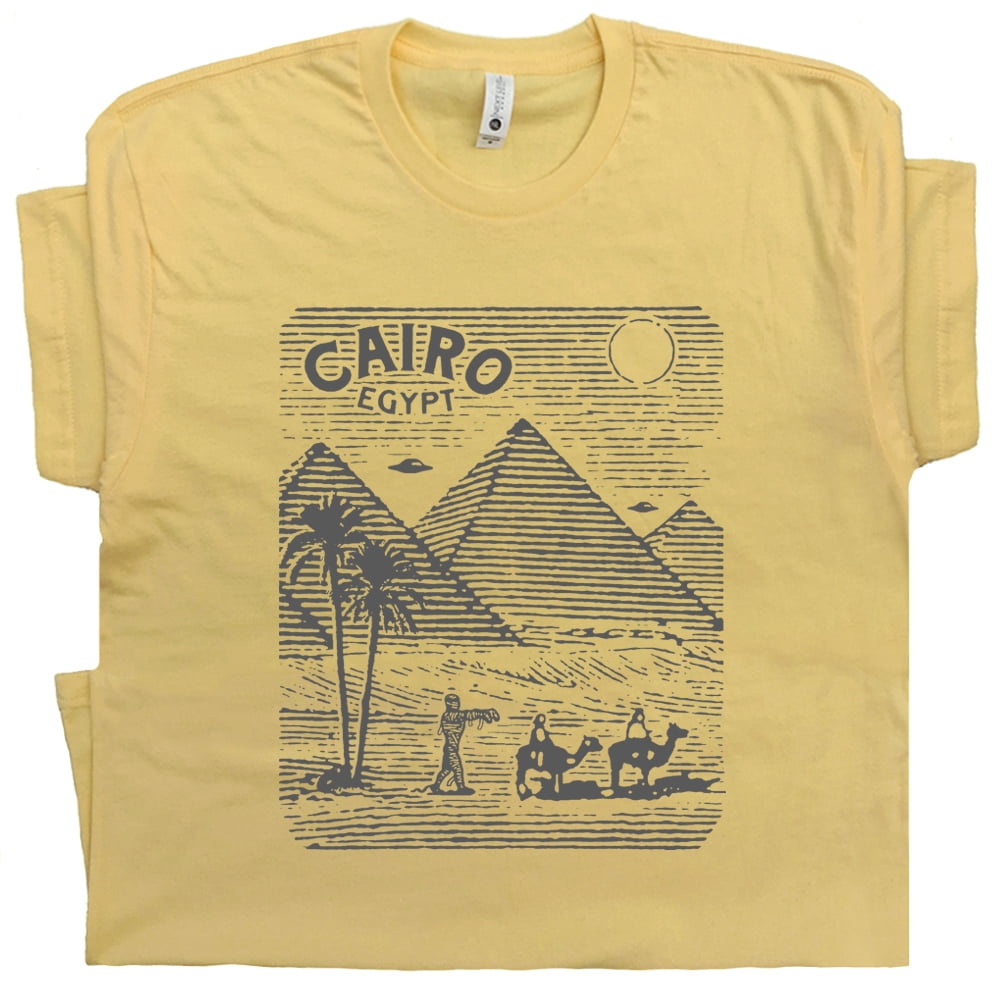 Cairo Egypt T Shirt Cool Vintage Egyptian Pyramids Shirts for Men Women ...