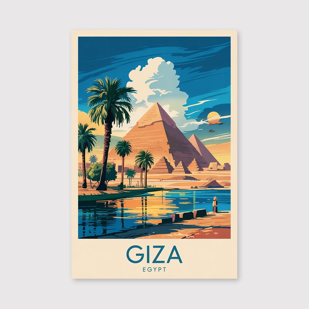 Cairo Travel Print Canvas Wall Art, Cairo Egypt Wall Hanging Home ...