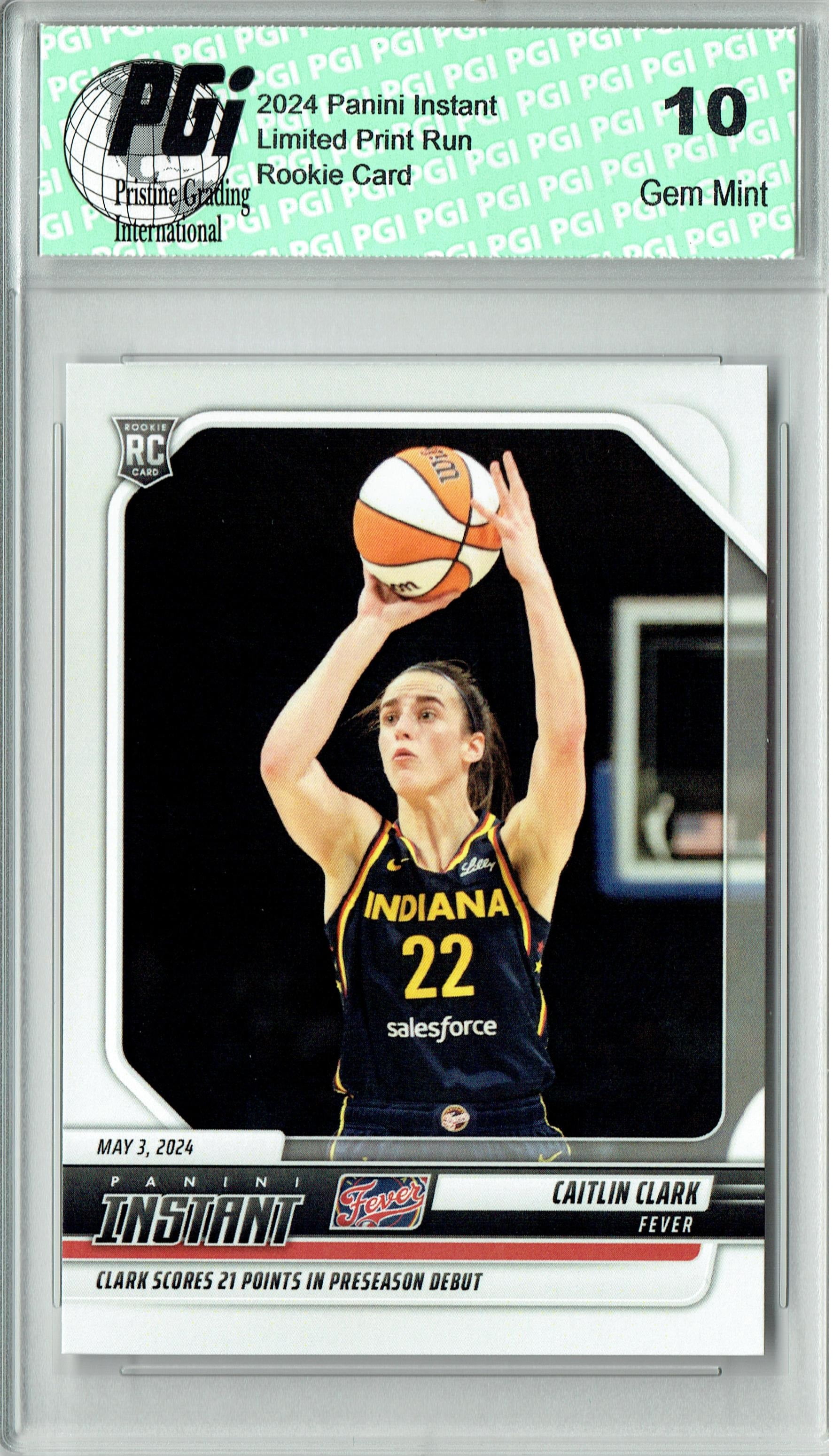 2024 Panini Instant Caitlin Clark #49 NCAA Scoring Leader PSA 10...