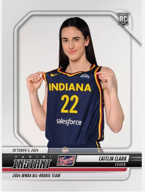 Caitlin Clark 2024 Panini Instant WNBA All Rookie Team Rookie Card #247 ...